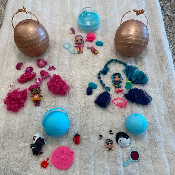 L.O.L. Surprise! | Toys | 5 Lol Surprise Balls Gold Pets Hairvibes ...